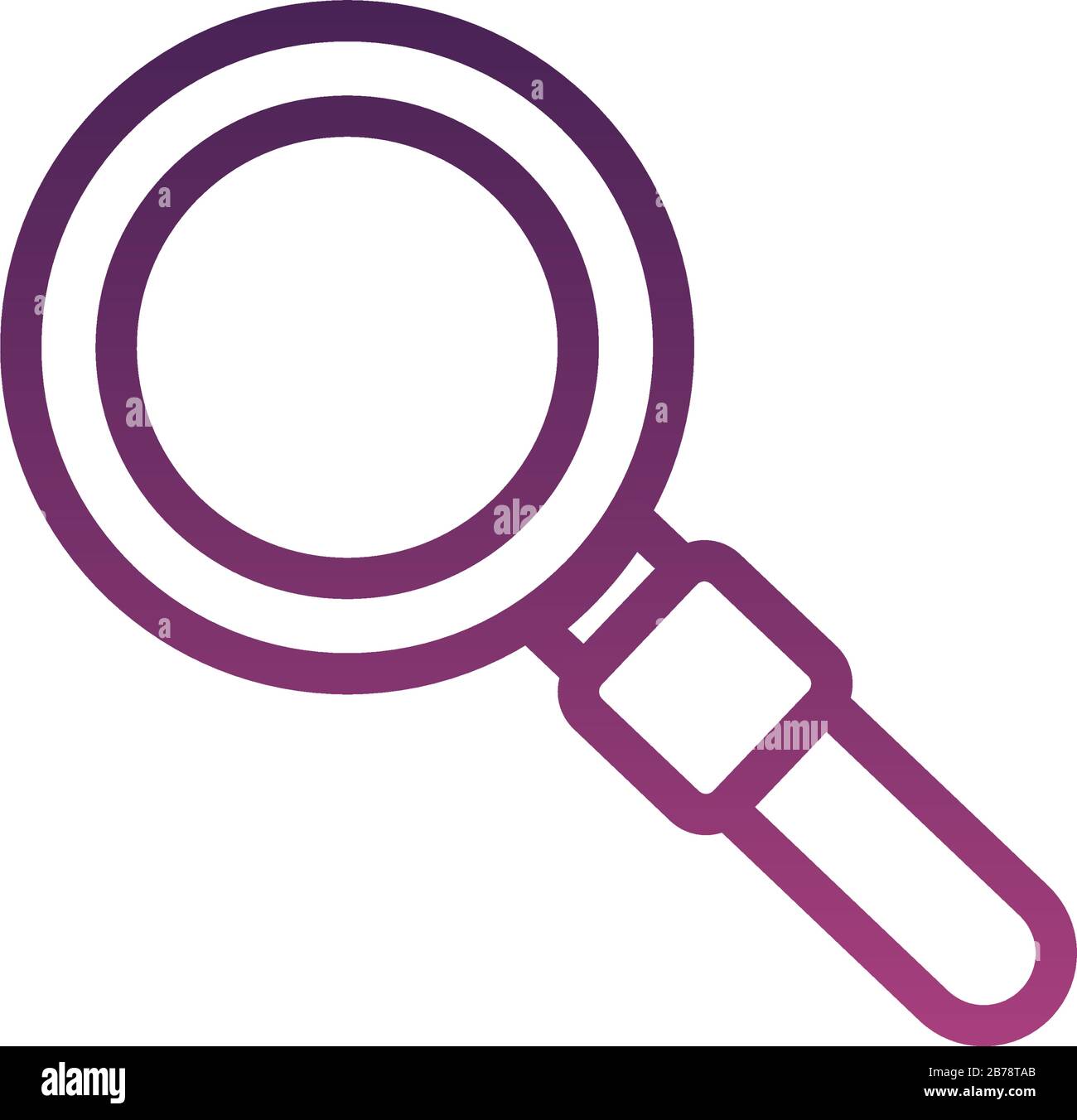 magnifying glass line style icon Stock Vector Image & Art - Alamy