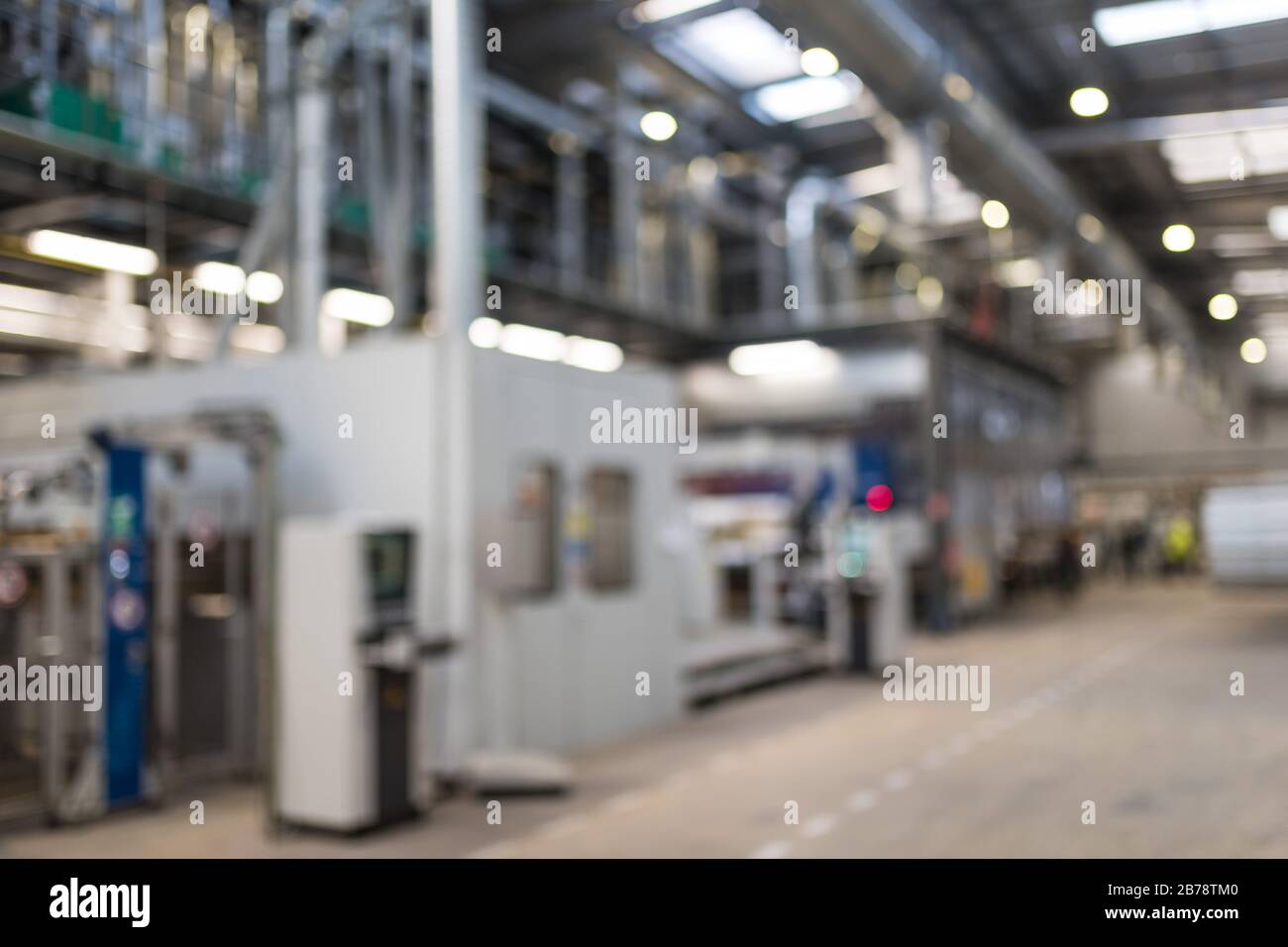 Modern production line in a factory. Intentional blur Stock Photo - Alamy
