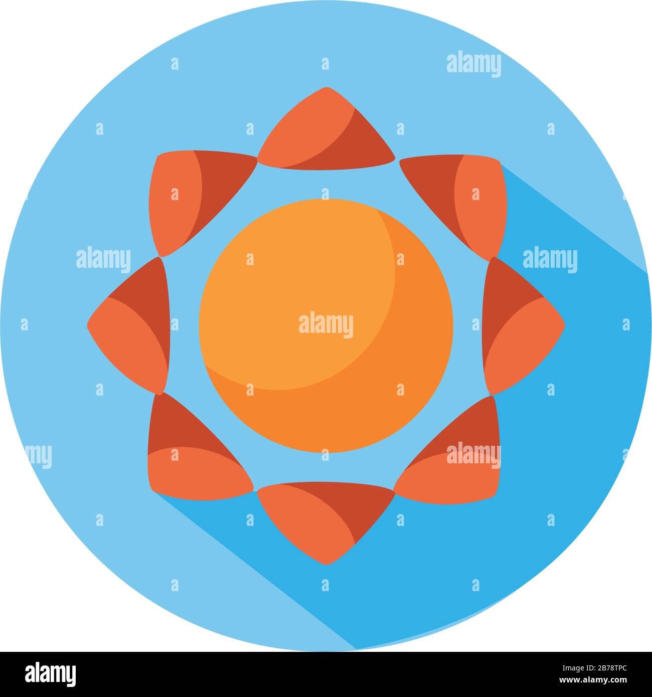 sun summer block style icon Stock Vector Image & Art - Alamy