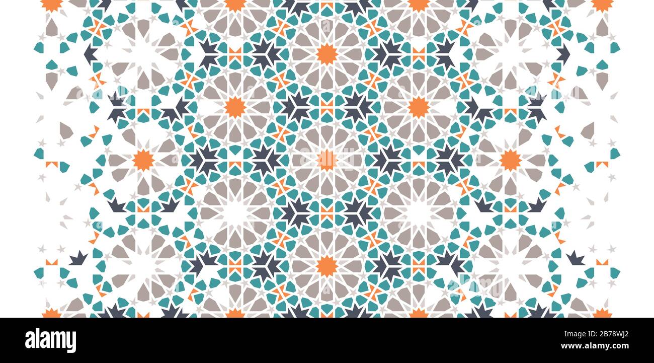 Moroccan tile repeating vector pattern,border Stock Vector Image & Art ...