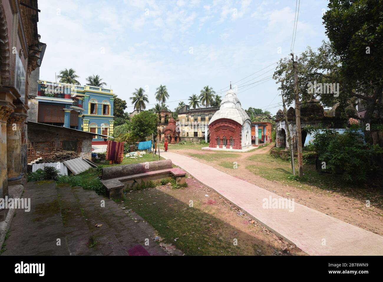 The complex consists of Barochala or Twelve Roofed Damodar Mandir with ...