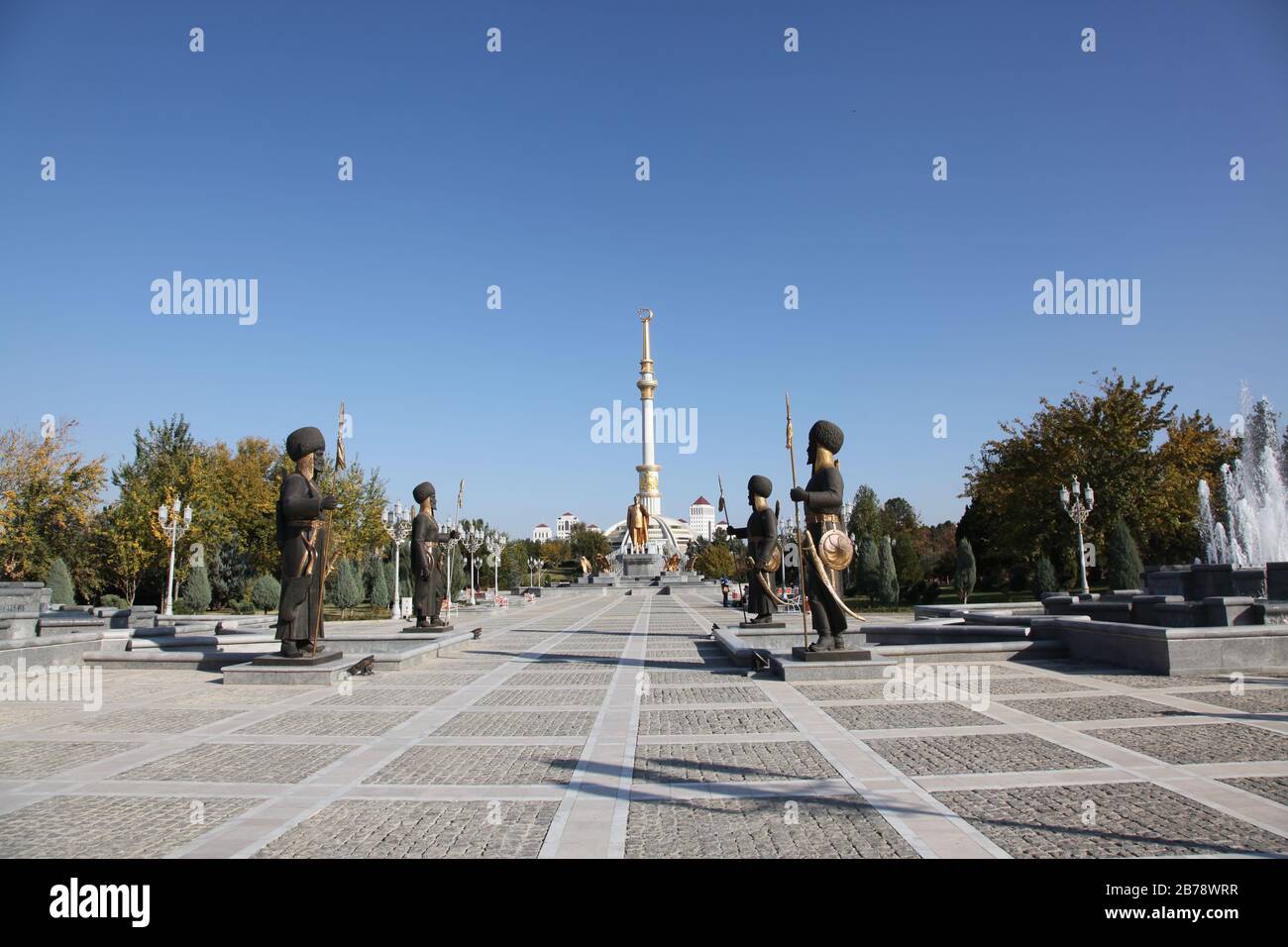 Turkmenistan Statue Central Asia High Resolution Stock Photography and ...