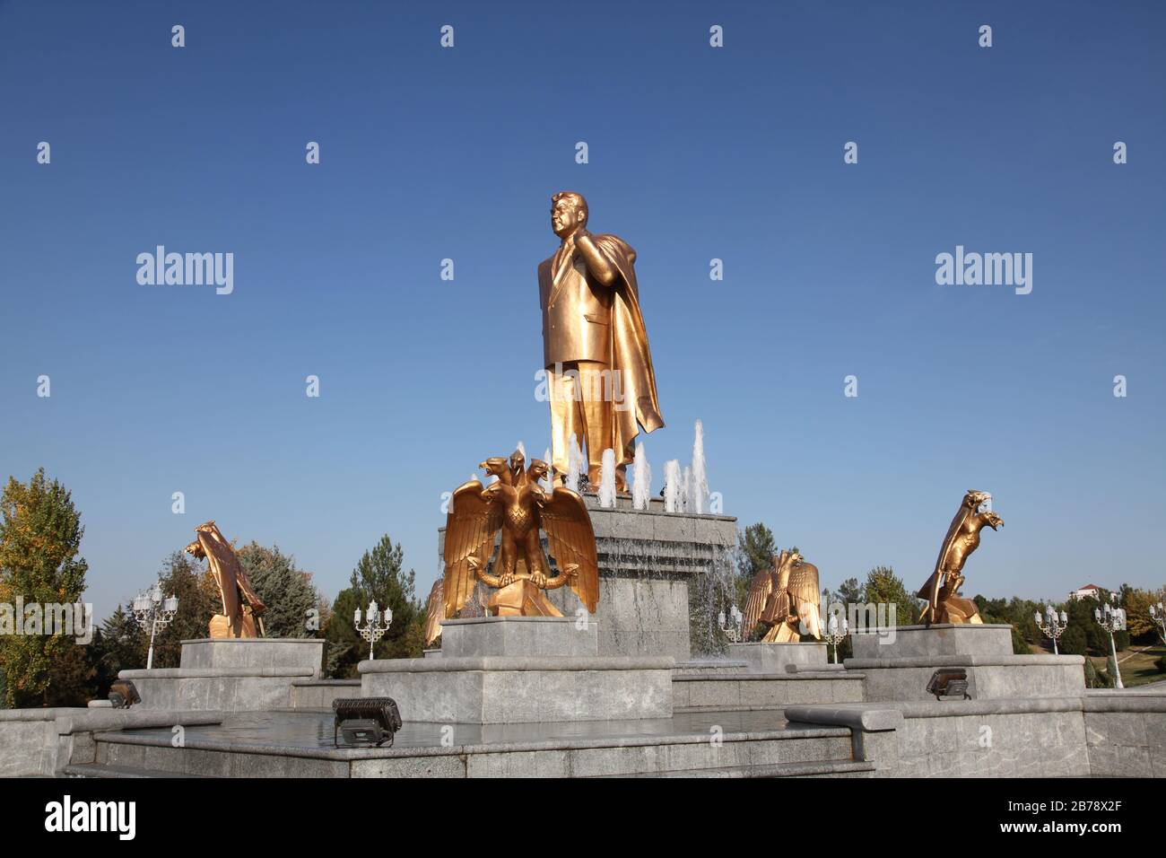 Turkmenistan Statue Central Asia High Resolution Stock Photography and ...