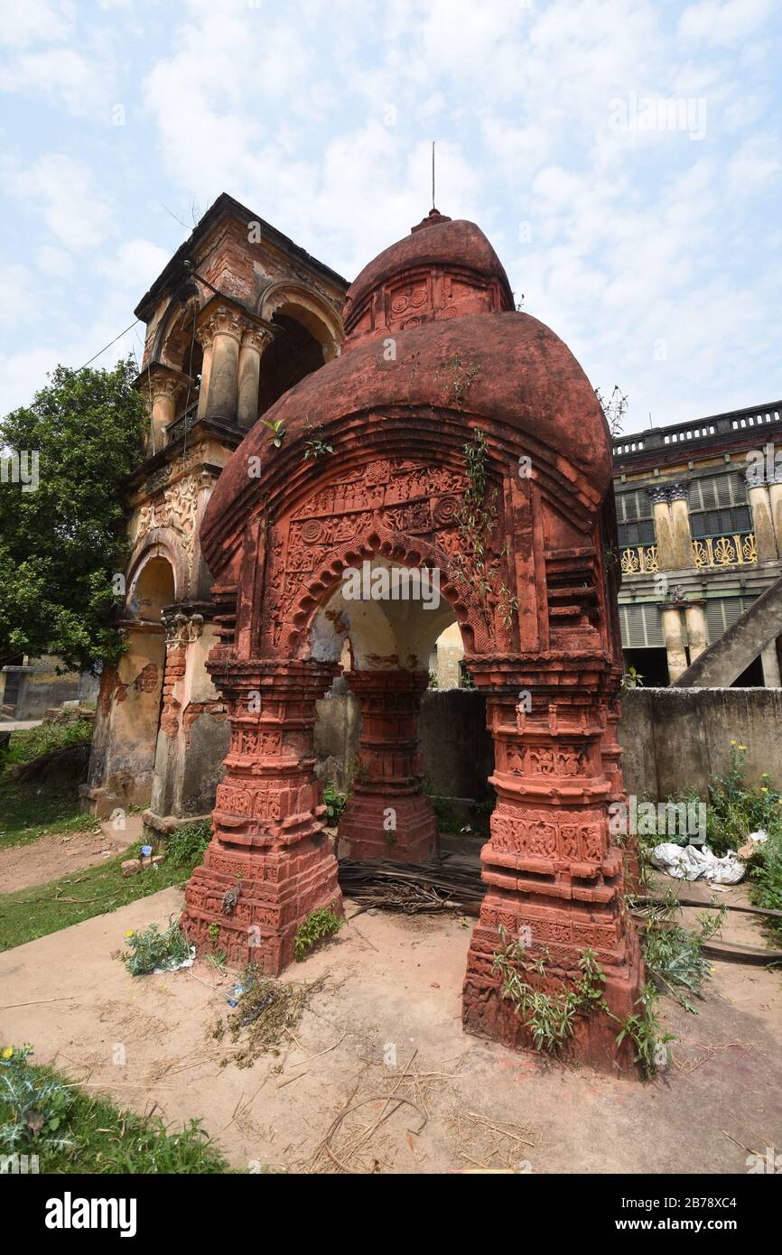 Aatchala Dol Mancha or Holi Pavilion consists of rich terracotta panels ...