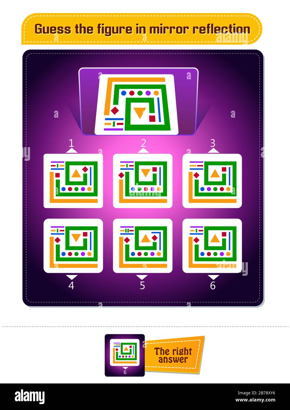 educational game for kids, puzzle. development of spatial thinking in ...