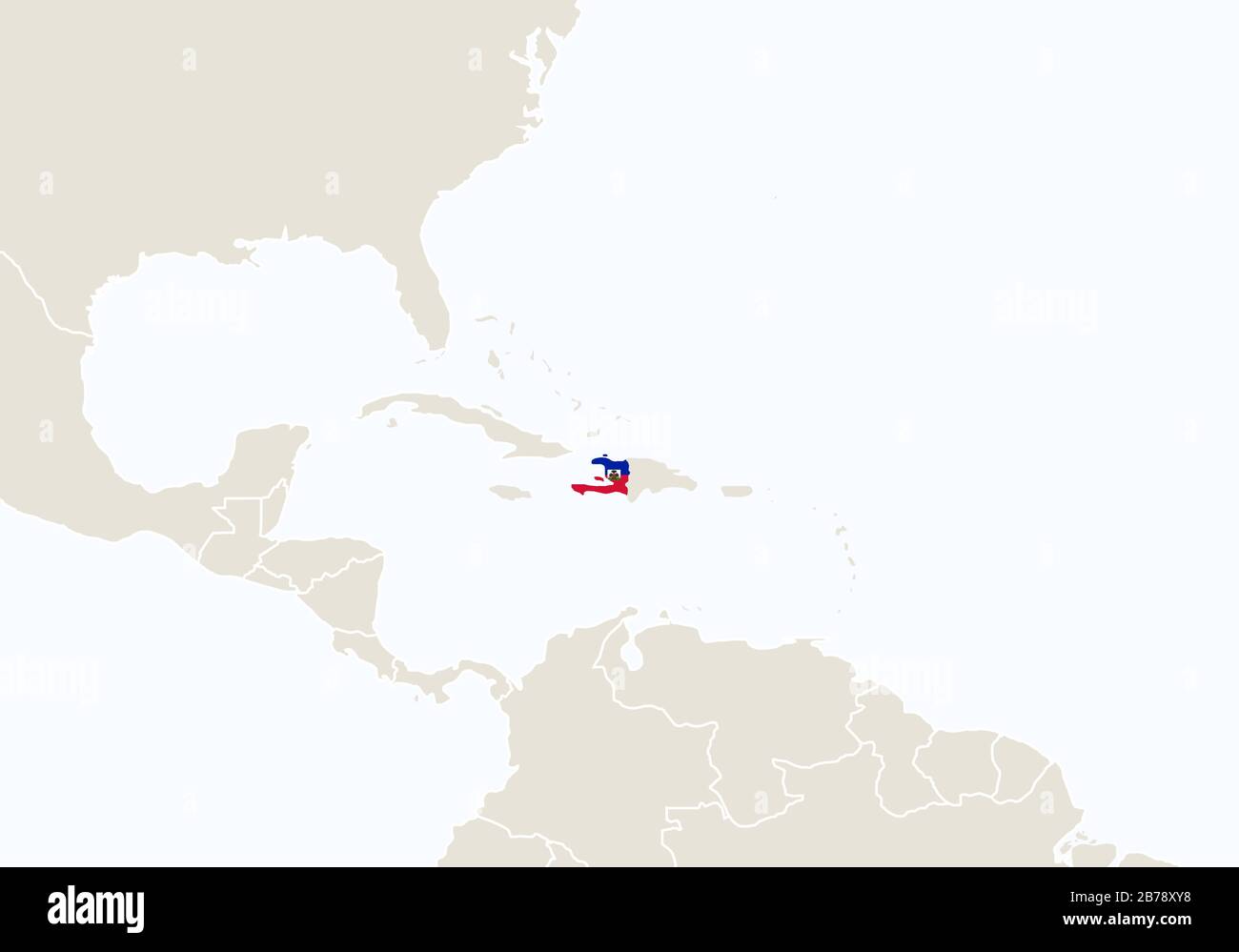 Abstract vector color map haiti hi-res stock photography and images - Alamy