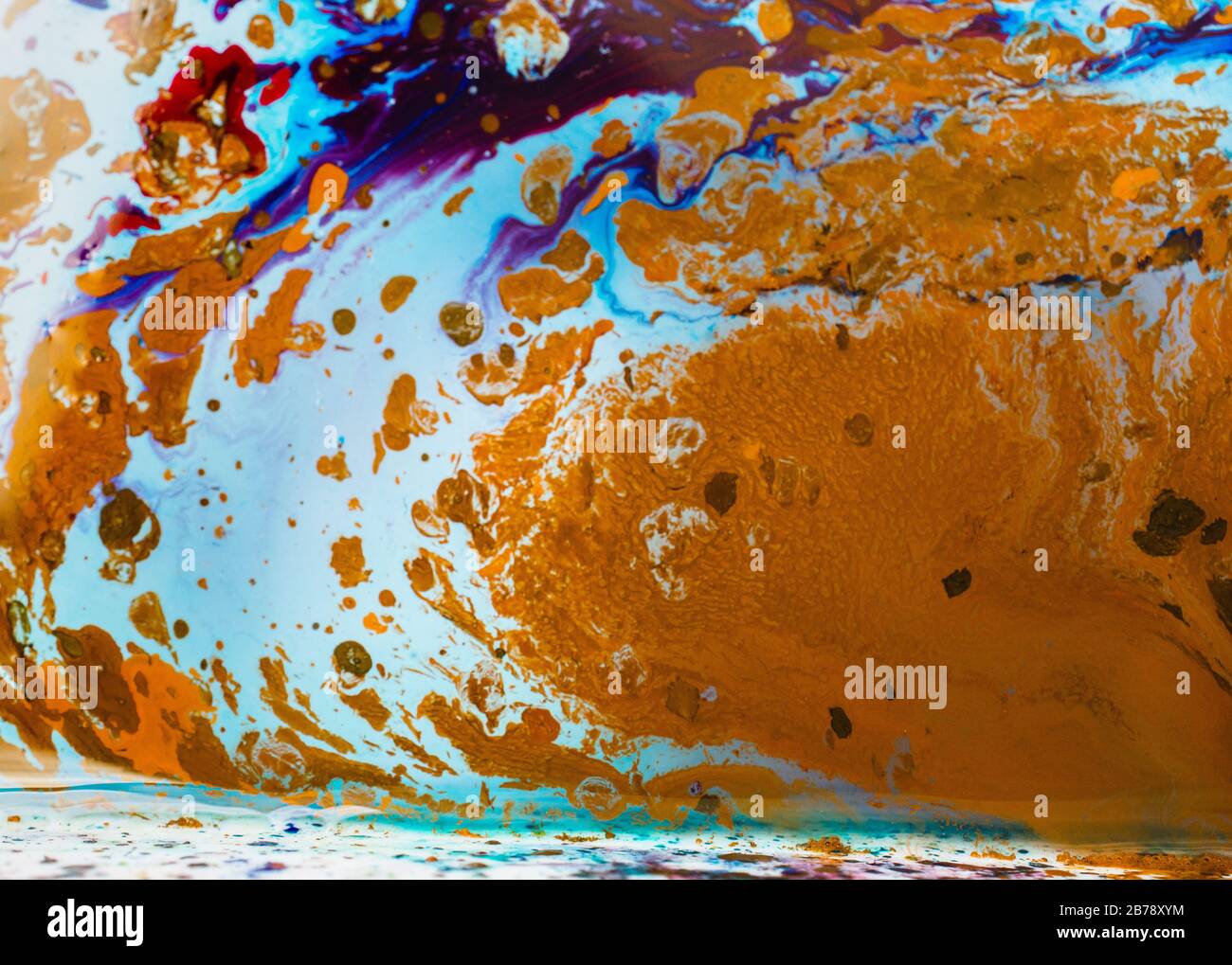 abstract marbling art patterns in paint as background Stock Photo - Alamy