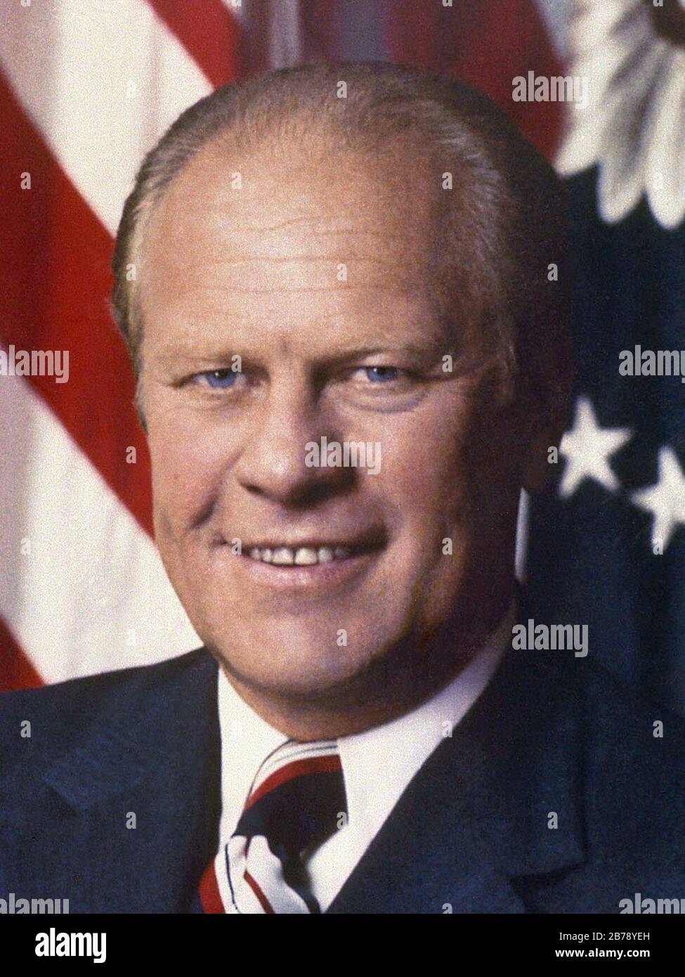 Gerald Ford presidential portrait (cropped 2 Stock Photo - Alamy