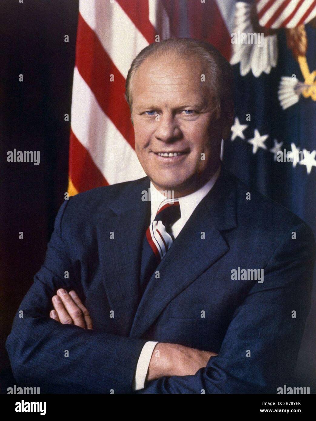Gerald Ford presidential portrait (cropped Stock Photo - Alamy