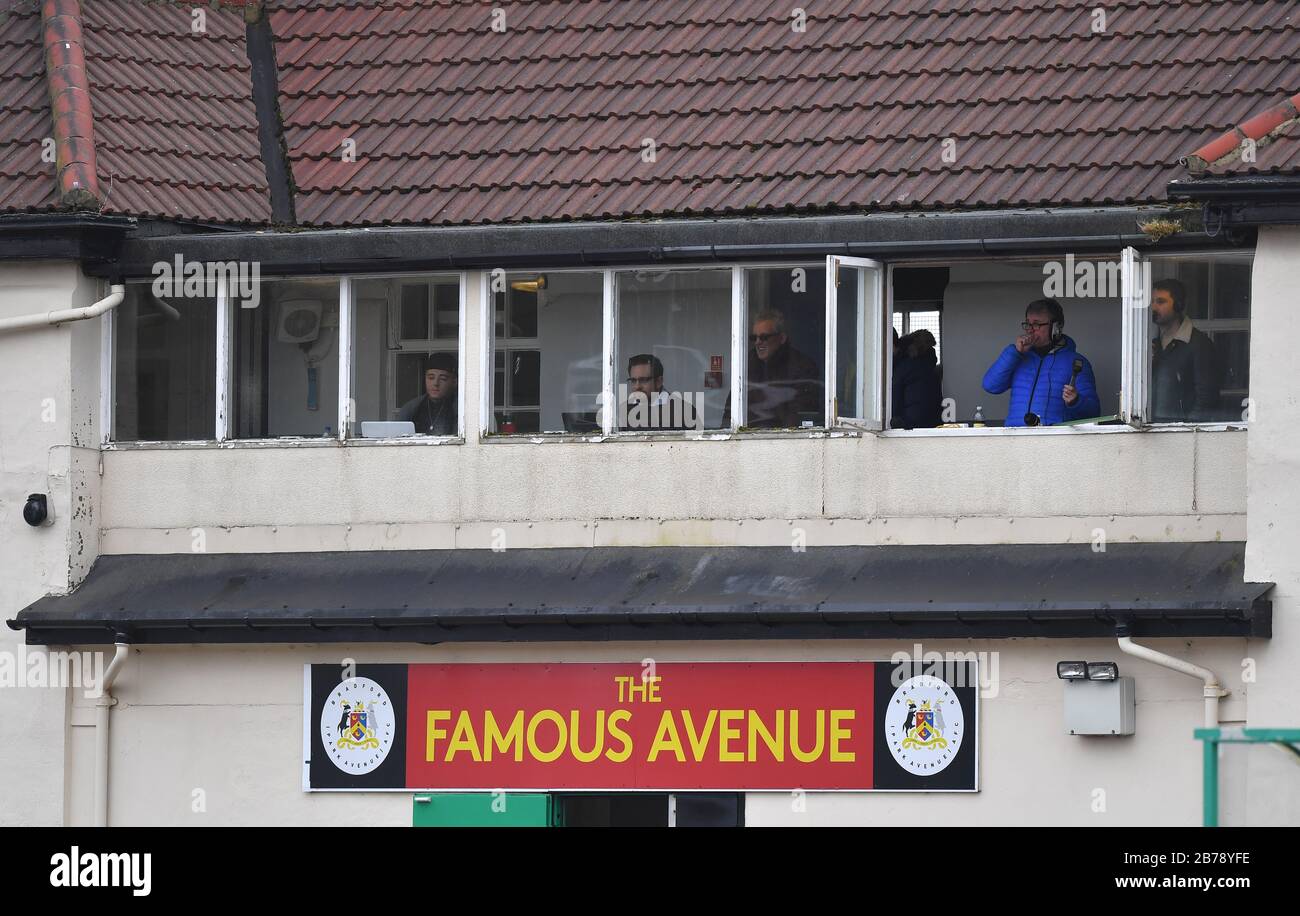Commentary box soccer hi-res stock photography and images - Alamy
