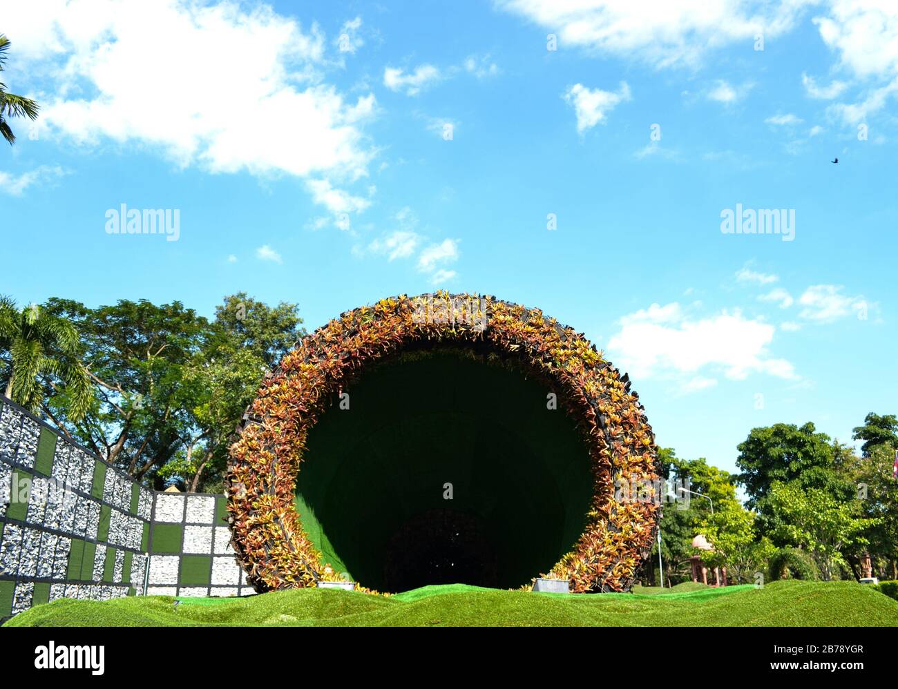 Floral cone at international botanical park in Thailand Stock Photo - Alamy