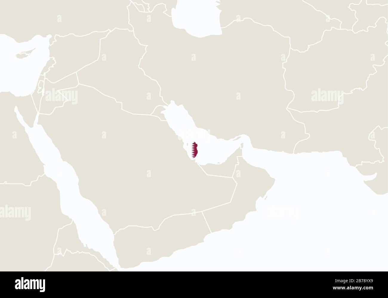 Qatar World Map