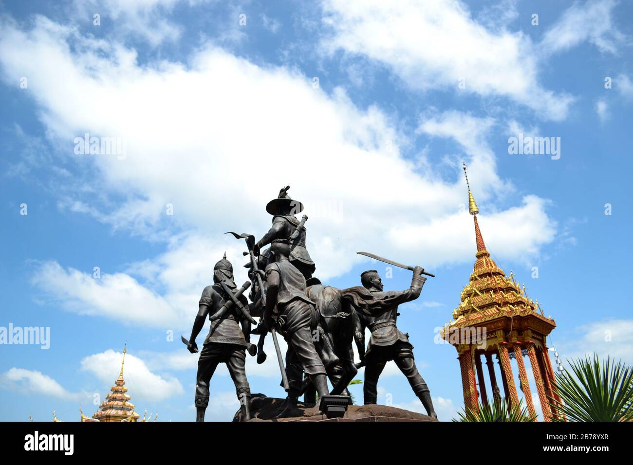 King Taksin Monument in Thailand Stock Photo - Alamy