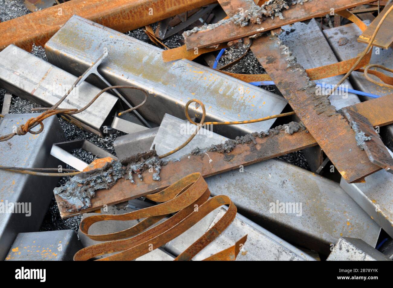 Technological scrap, background, texture. Waste production Secondary ...