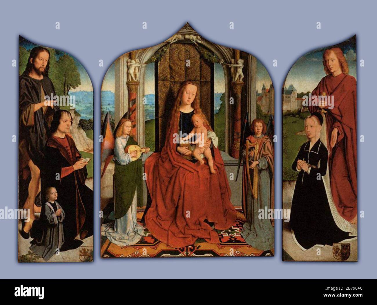 Gerard David - Triptych of the Sedano Family Stock Photo - Alamy