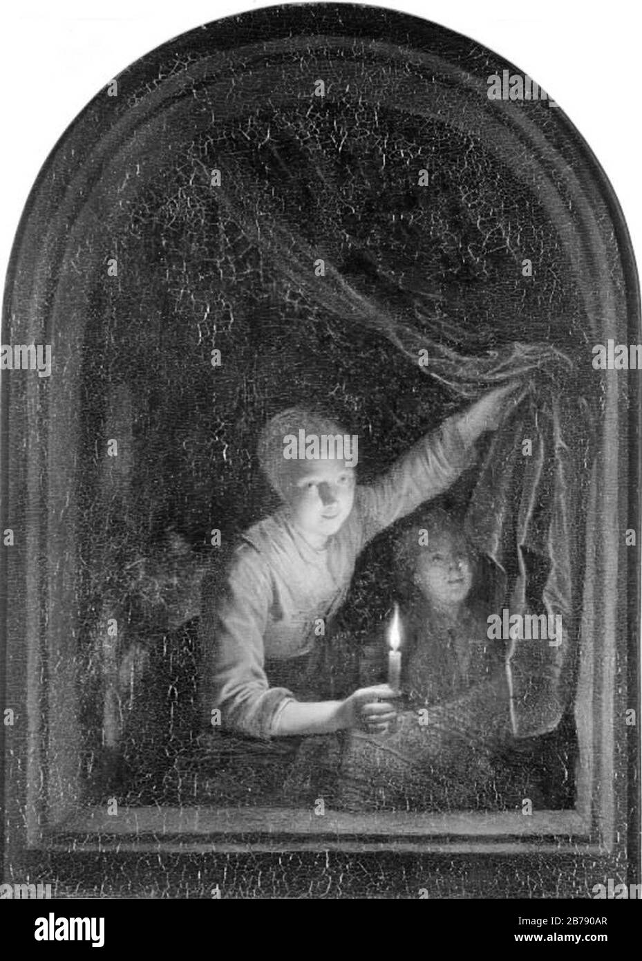 Girl candle Black and White Stock Photos & Images - Alamy