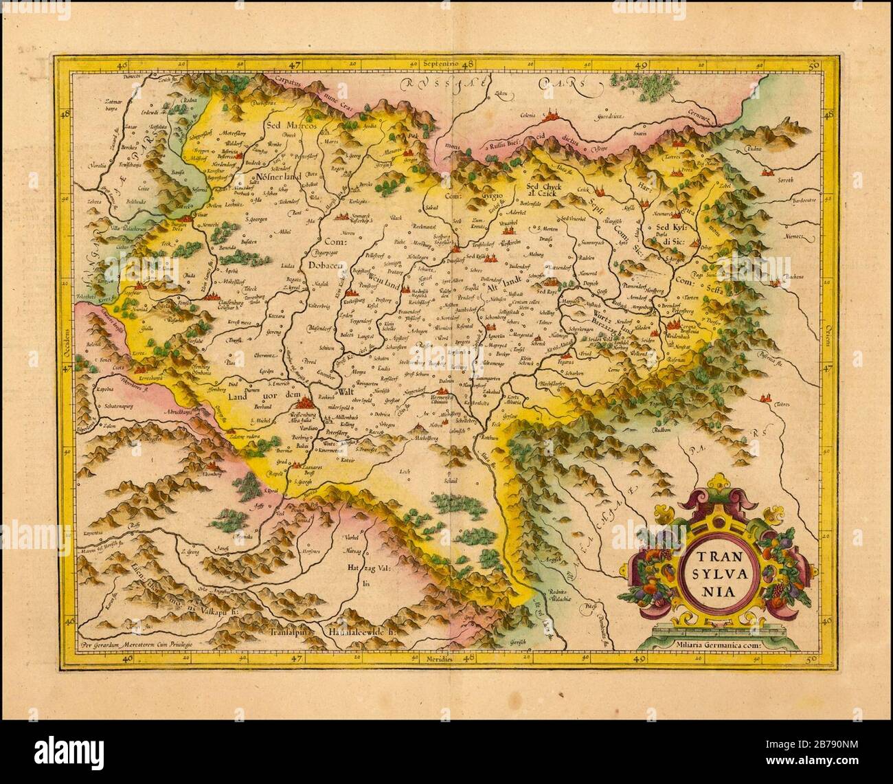 Gerard Mercator's Atlas Sive Cosmographia, first published in 1595 ...