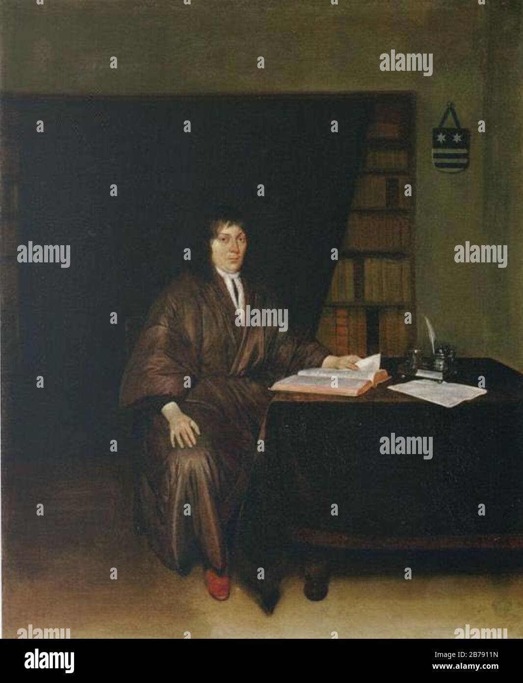 Gerard ter Borch - Portrait of Jan van Duren, husband of Lucretia Rouse ...