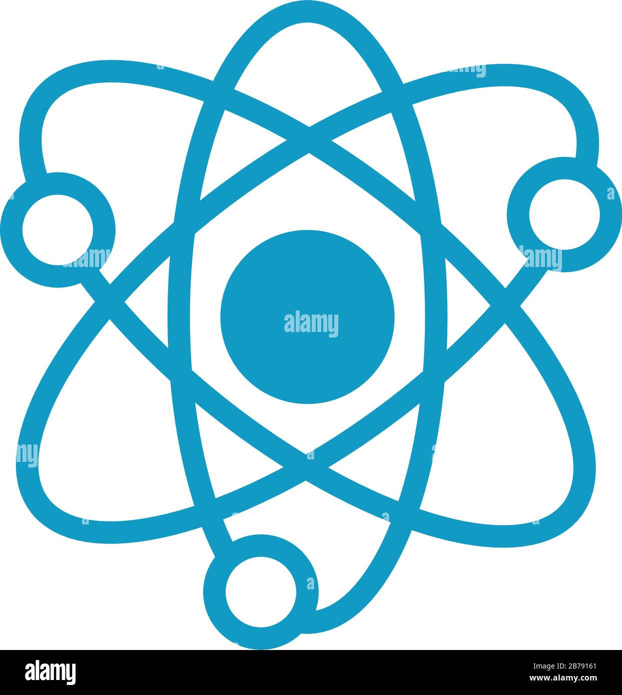 atom medical symbol line icon Stock Vector Image & Art - Alamy