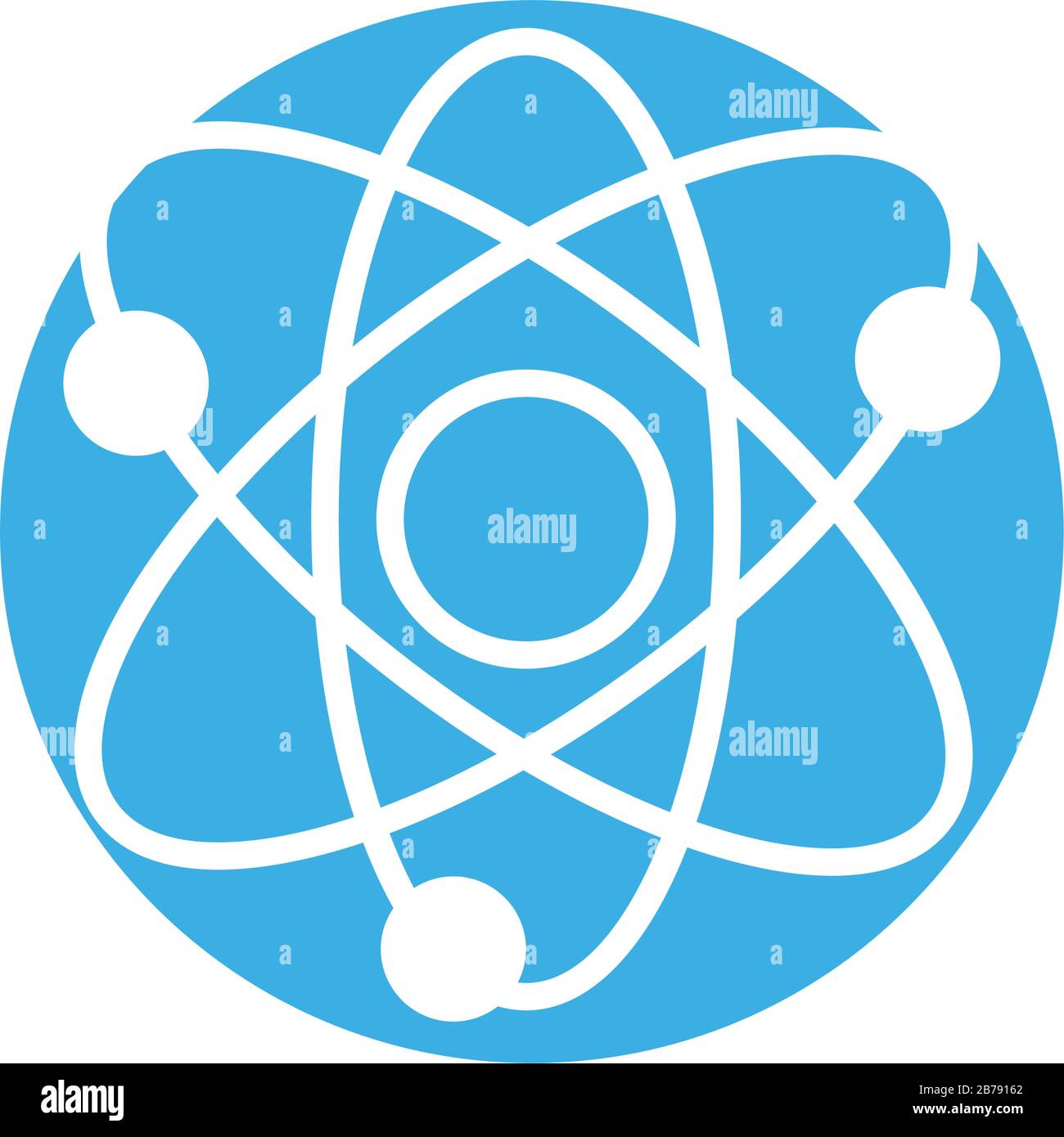 atom medical symbol block icon Stock Vector Image & Art - Alamy