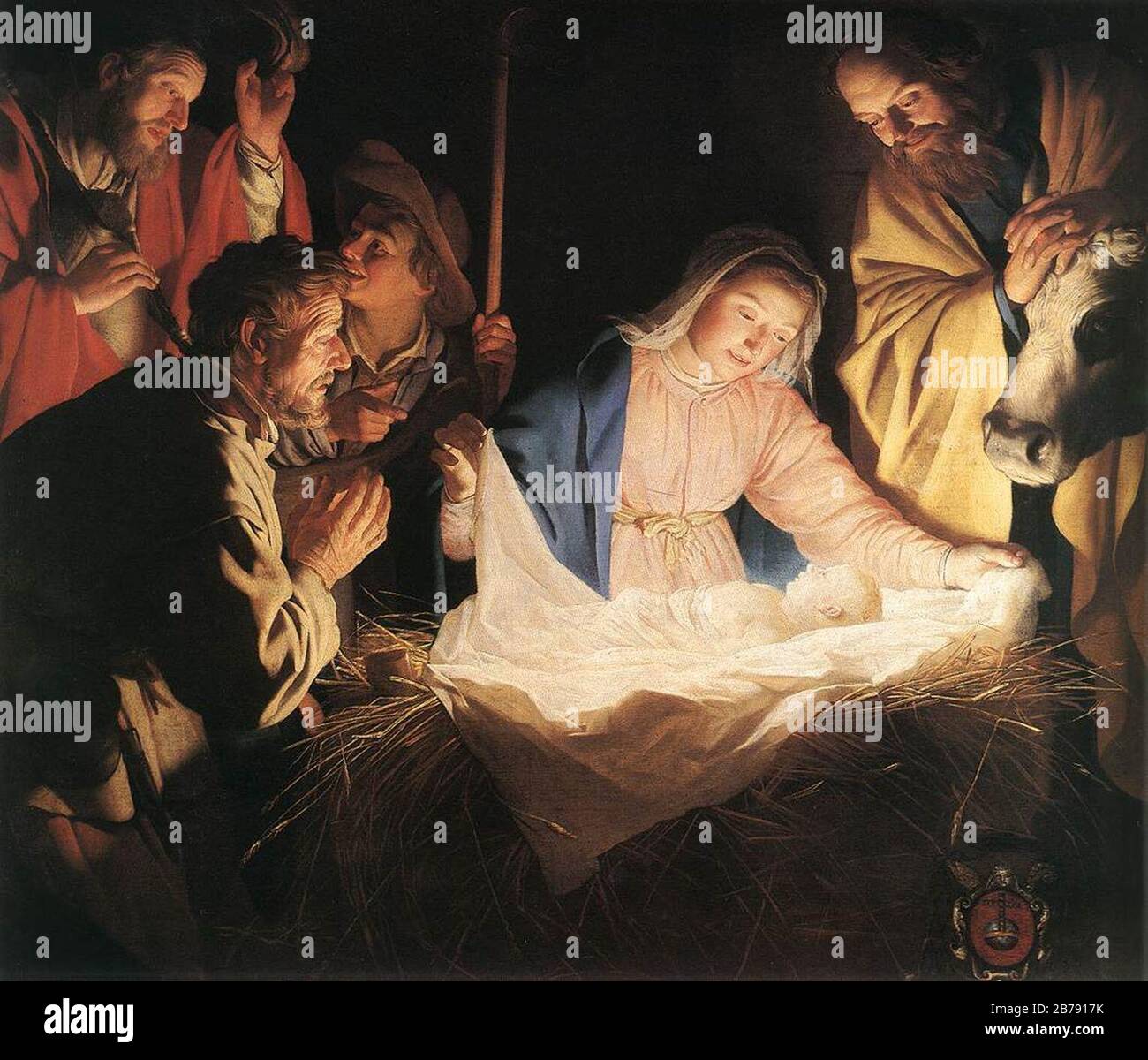 Gerard van Honthorst - Adoration of the Shepherds Stock Photo - Alamy