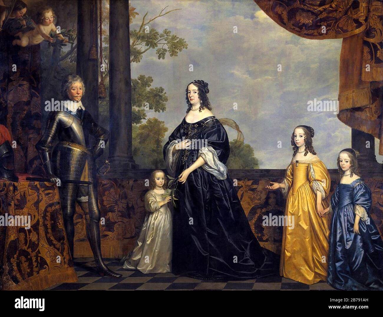 Gerard van Honthorst - Frederick Hendrick with His Wife Amalia van ...