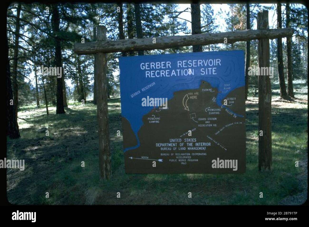 Gerber Recreation Area sign Stock Photo - Alamy