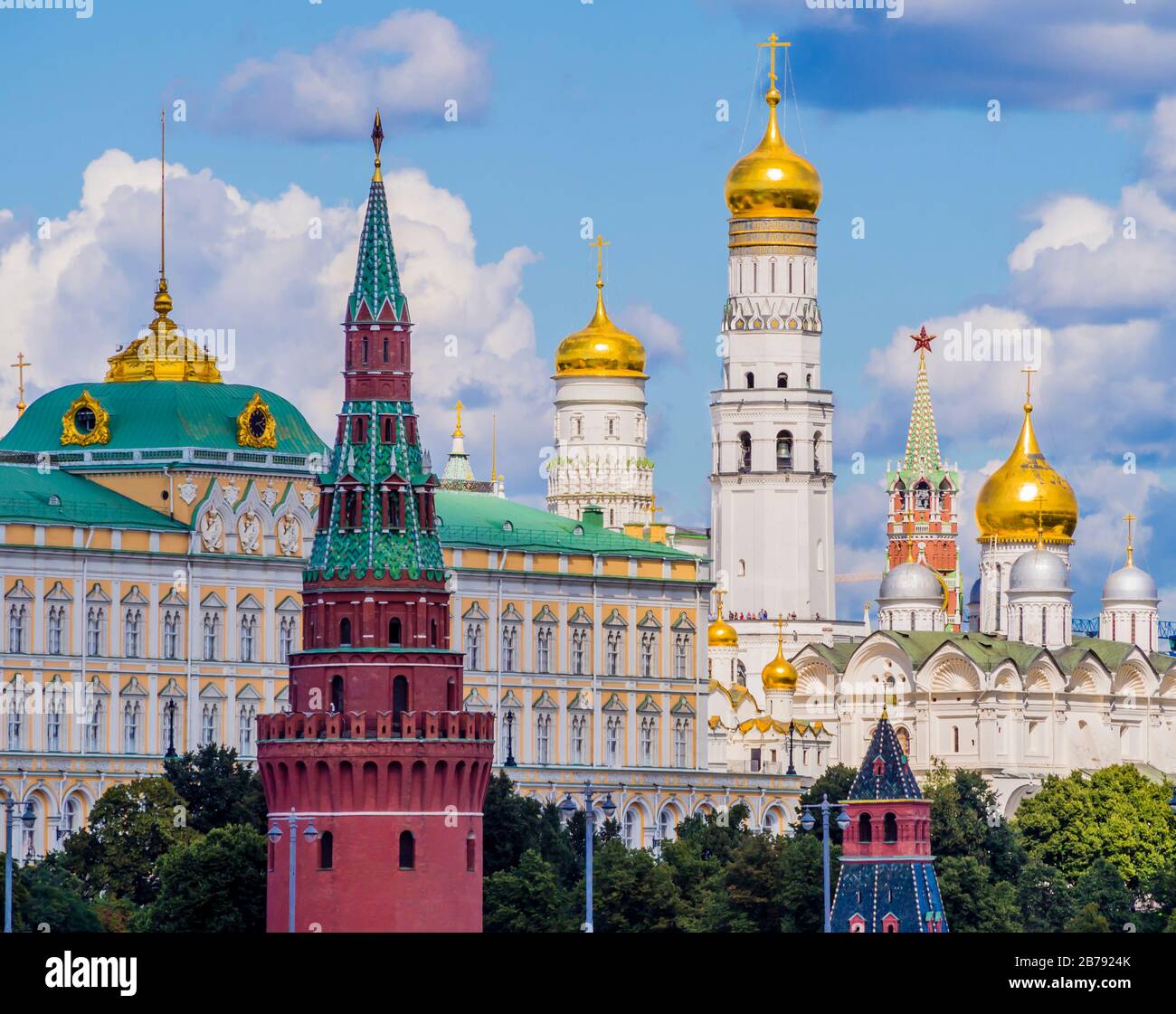 Stunning view of Kremlin towers, Moscow, Russia Stock Photo - Alamy