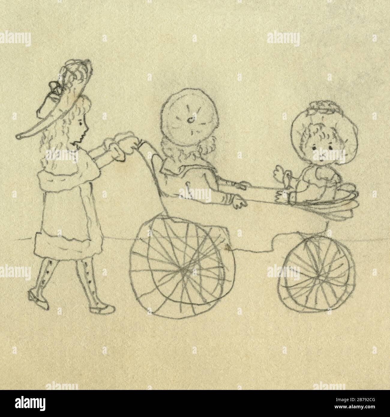 Drawing By Victorian Children High Resolution Stock Photography and ...