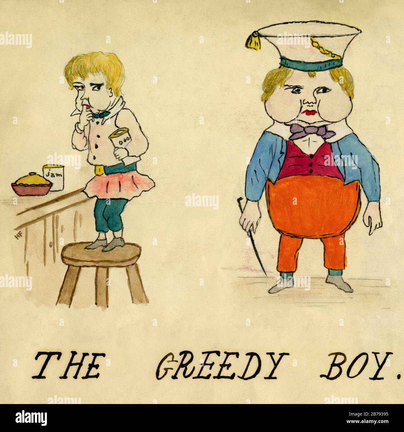 The Greedy Boy sees his future supersized self in cautionary tale ...