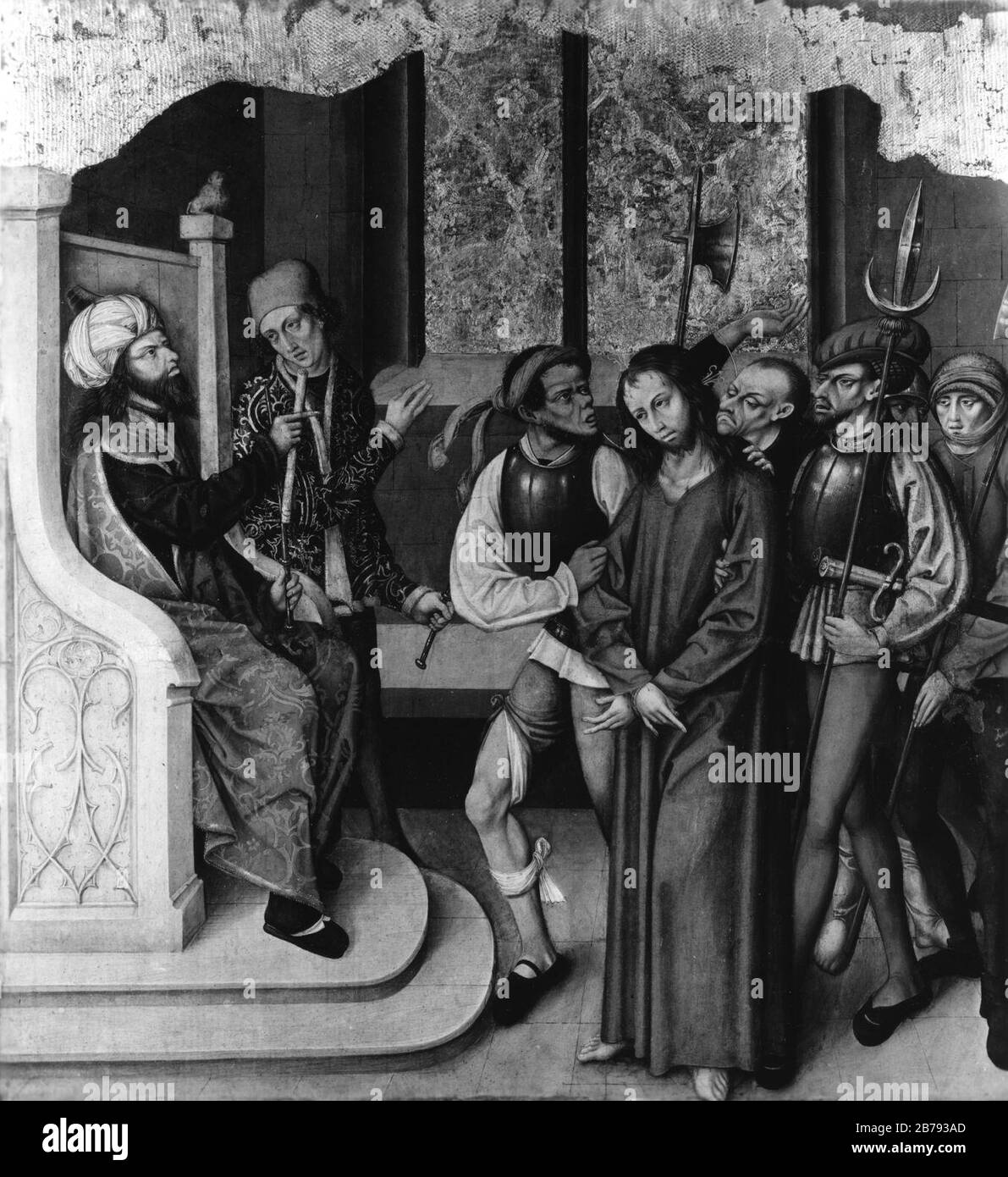 German - Altarpiece with the Passion of Christ - Christ before High ...