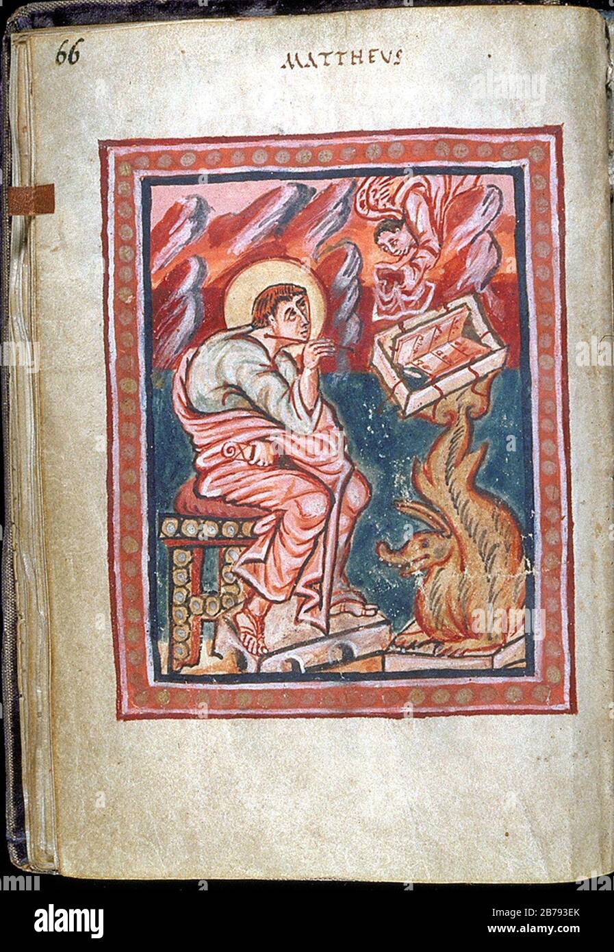 German - Leaf from Gospels Stock Photo - Alamy