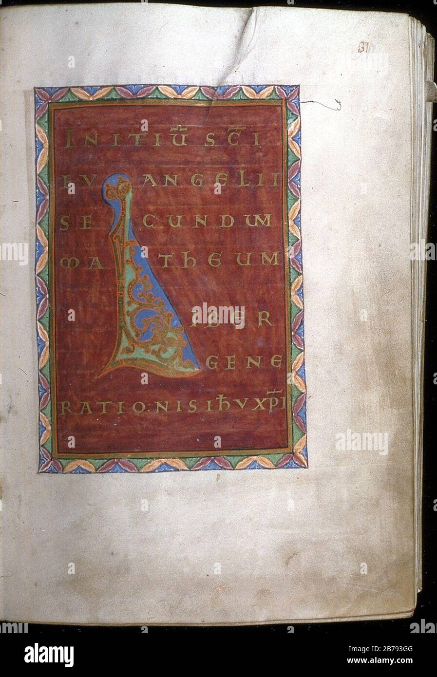 German - Leaf from Gospels Stock Photo - Alamy