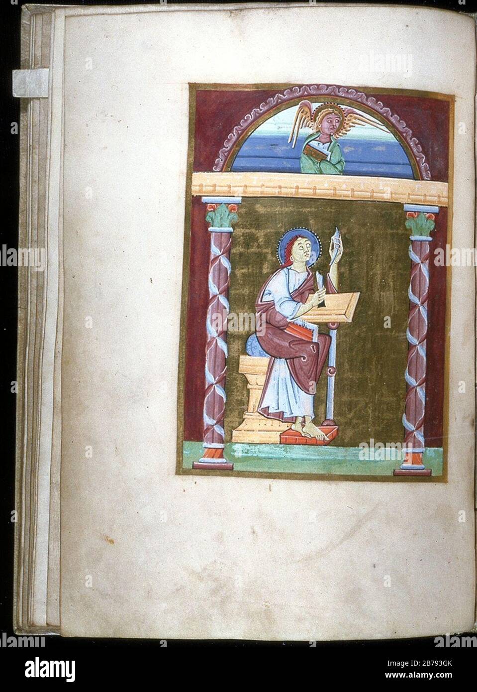 German - Leaf from Gospels Stock Photo - Alamy