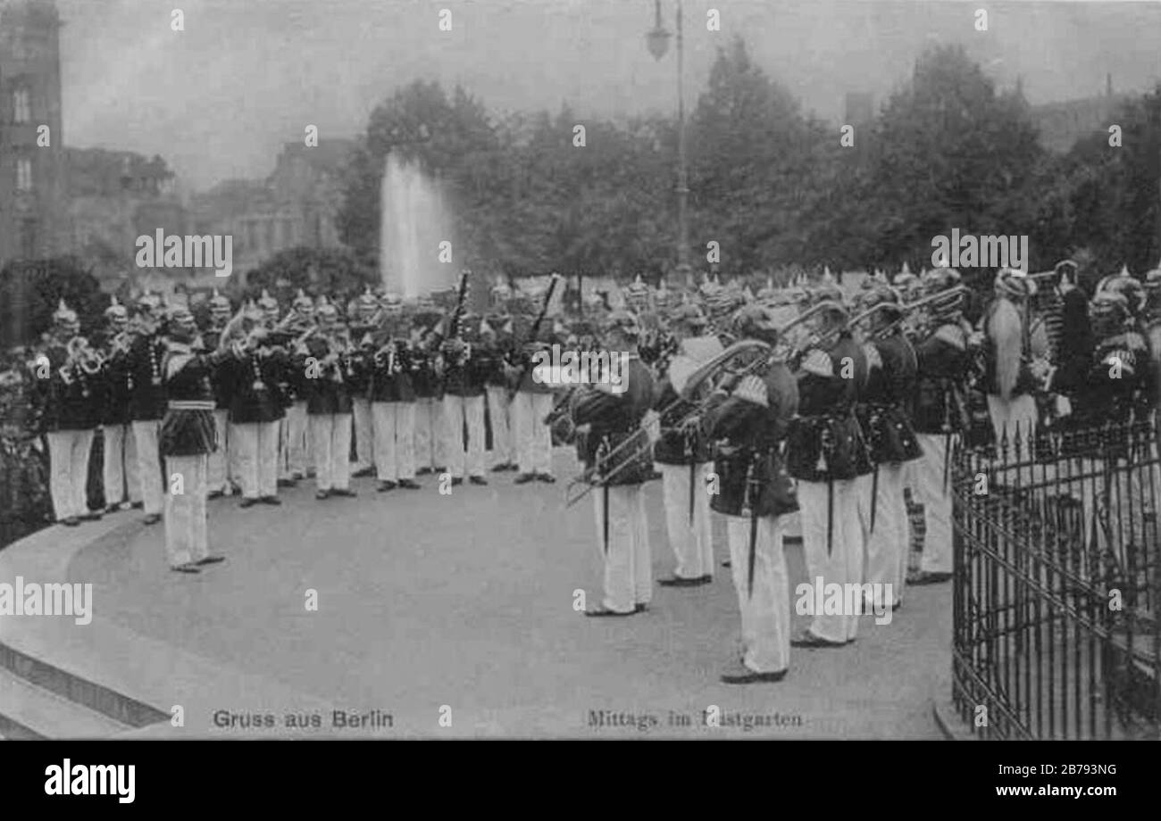 German Army Band 1910 Stock Photo - Alamy