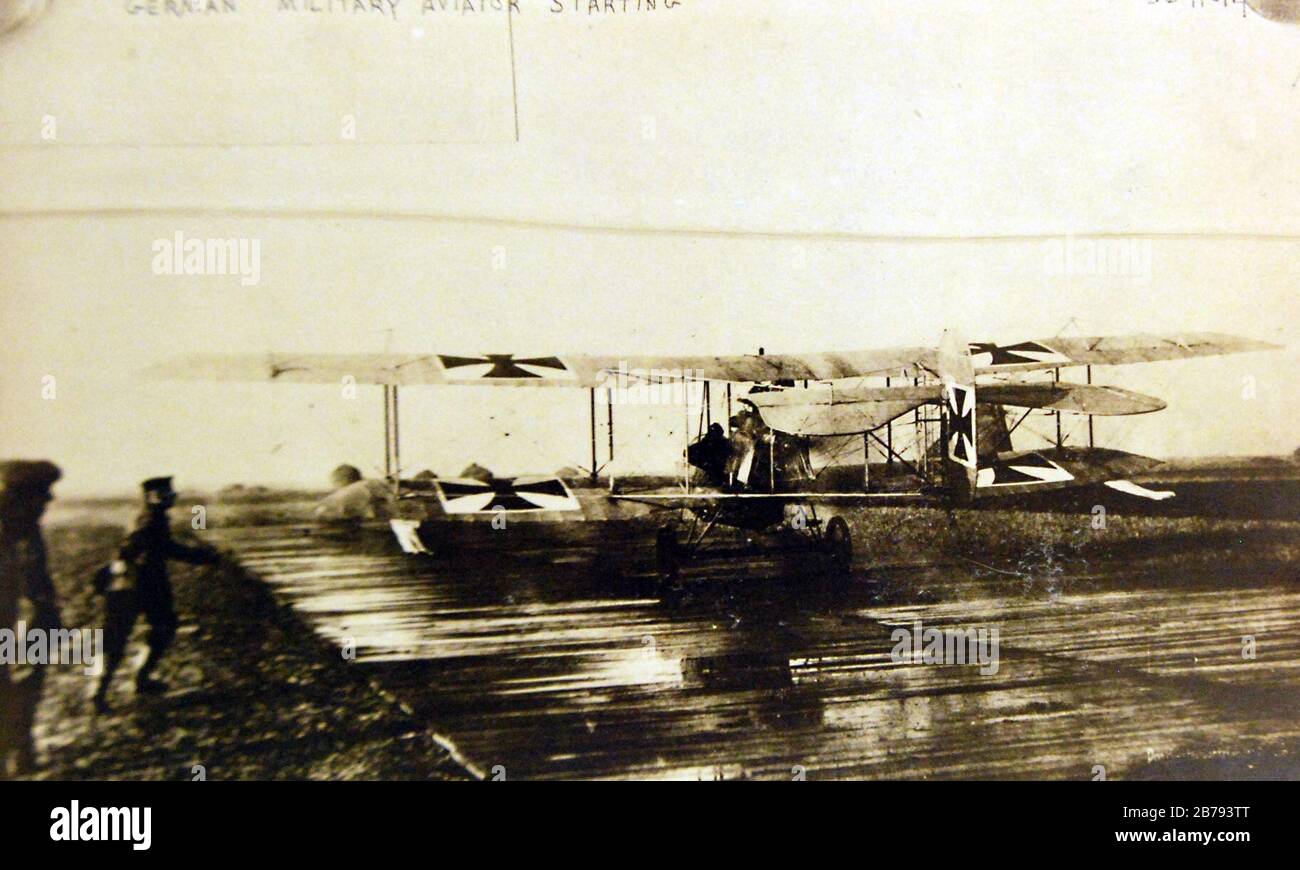 German Aviator starting on a flight, WWI (29533136746 Stock Photo - Alamy