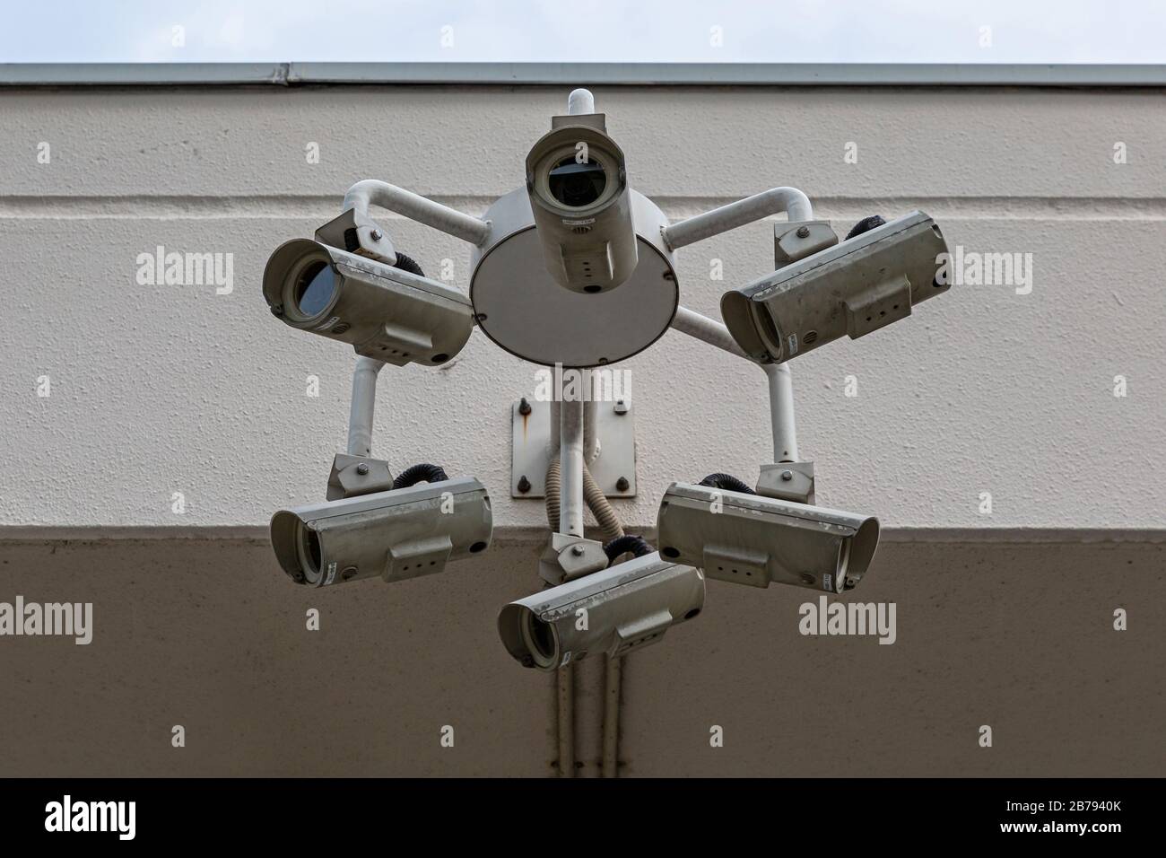 CCTV cameras installed along the streets. To check traffic conditions ...