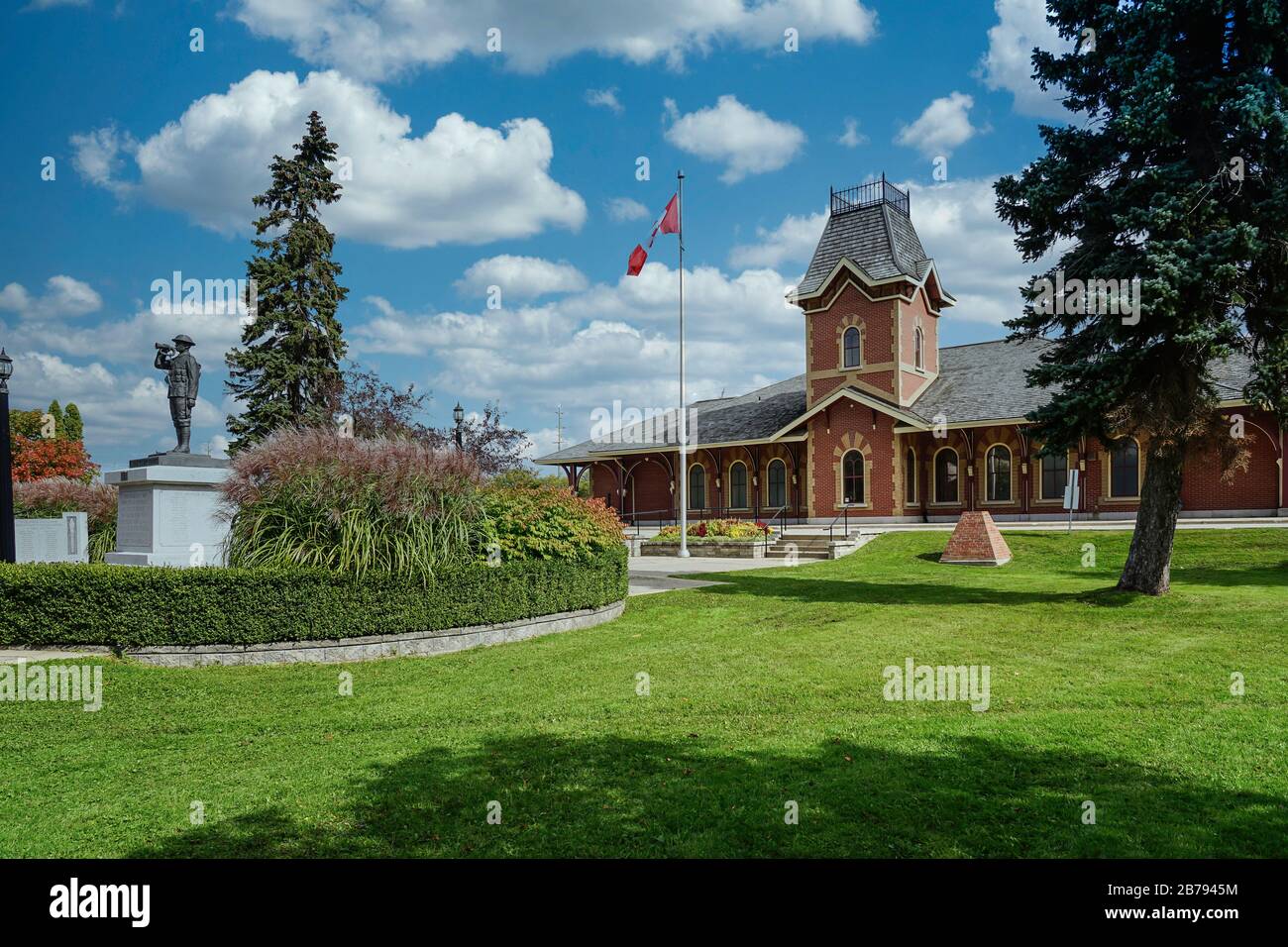 Museum of Downtown Collingwood in the summer, Ontario, Canada, North ...