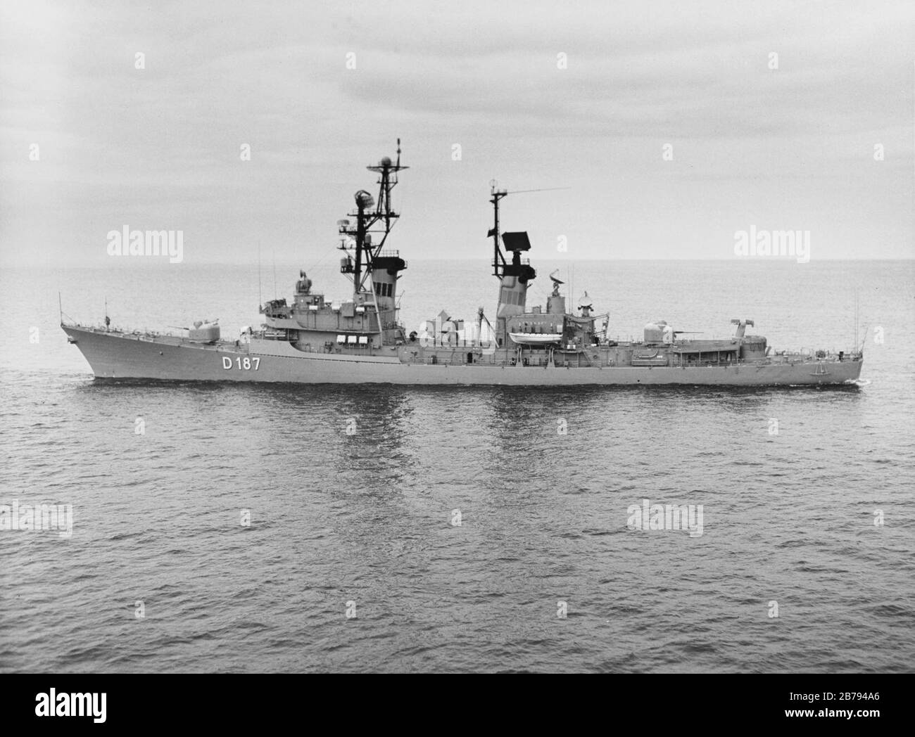 German destroyer Rommel (D187) underway in 1970 Stock Photo - Alamy