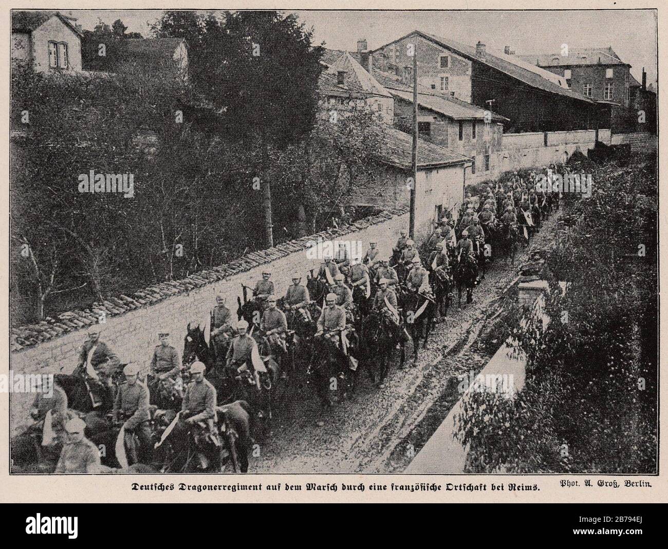 German dragoons near Reims 1914 Stock Photo - Alamy