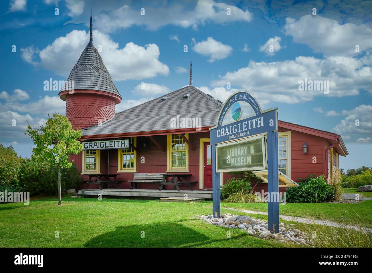 Craigleith Museum in Collingwood in the summer, Ontario, Canada, North ...