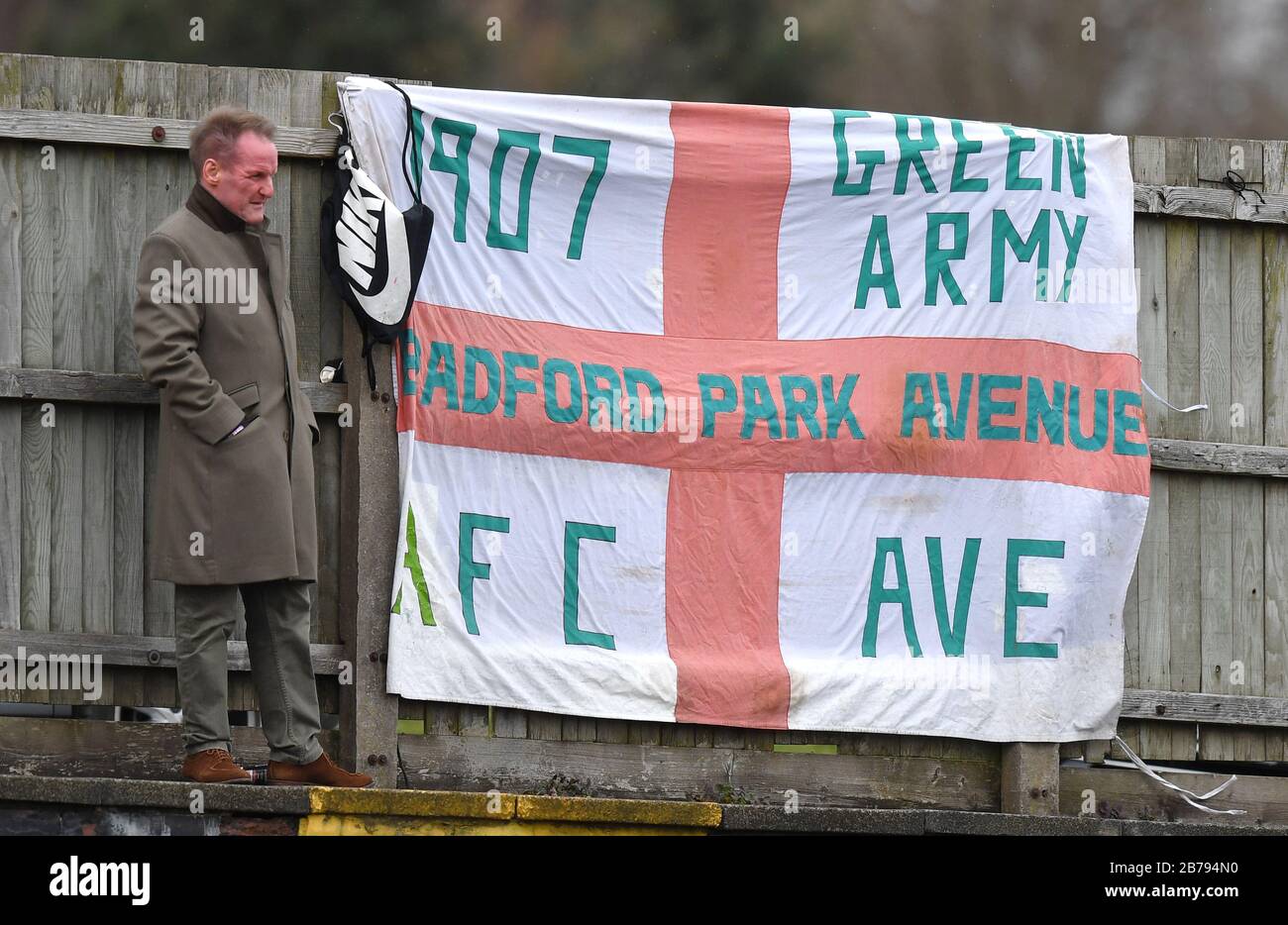 Bradford Park Avenue fans during the Vanarama National League North ...