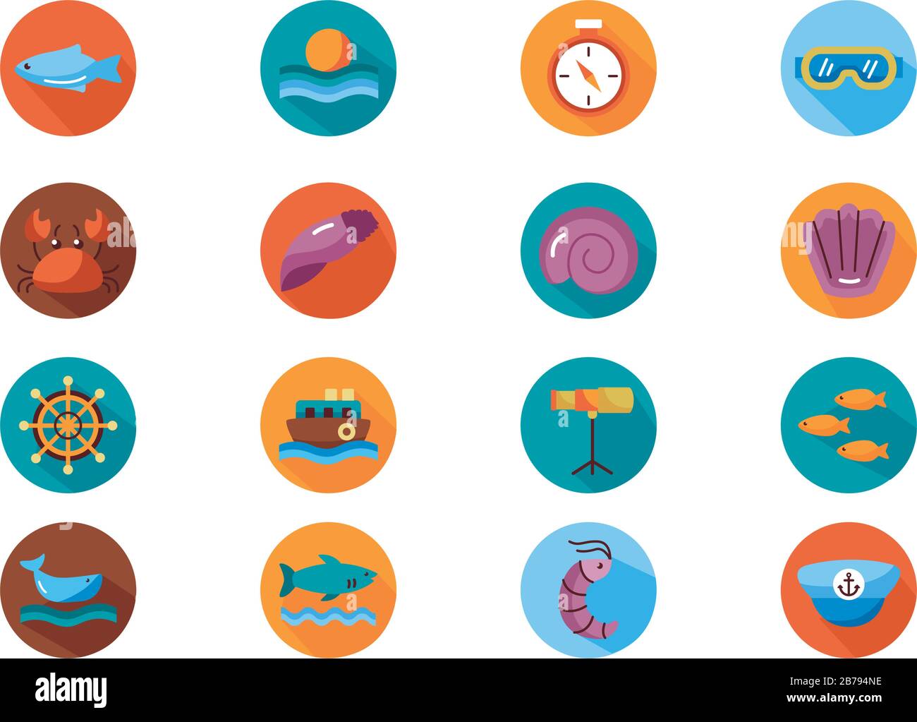 Block silhouette style set Cut Out Stock Images & Pictures - Alamy