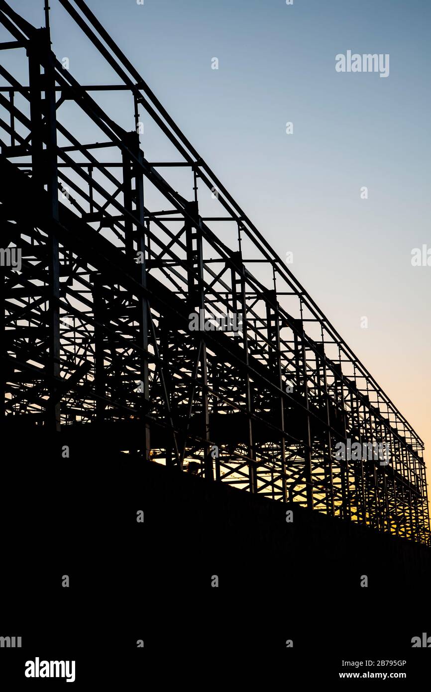 Steel structure at construction site Stock Photo - Alamy
