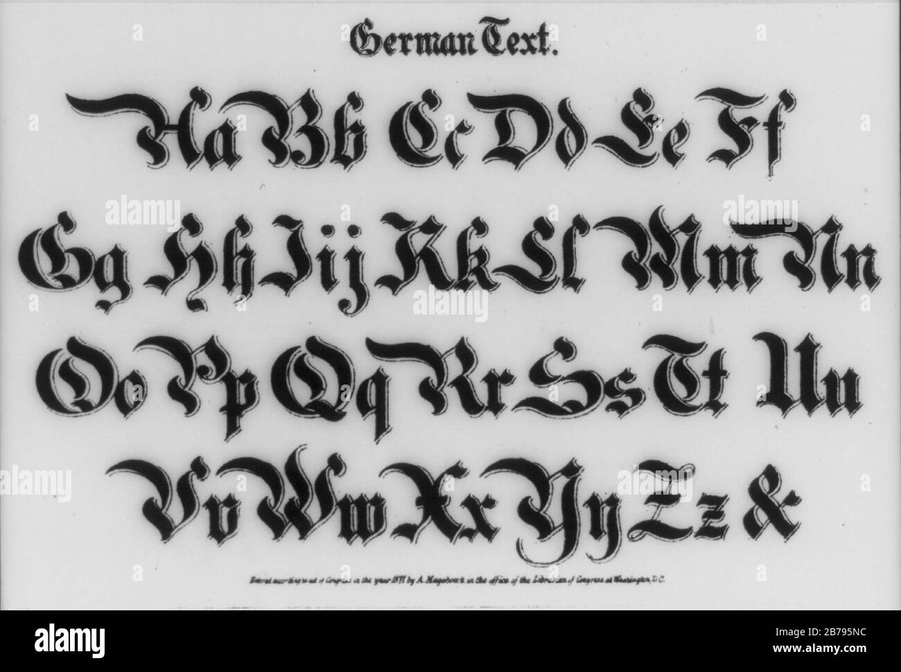German text alphabet Stock Photo - Alamy