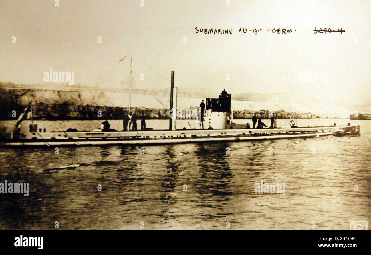 German submarine, U-9, WWI (30028160570 Stock Photo - Alamy