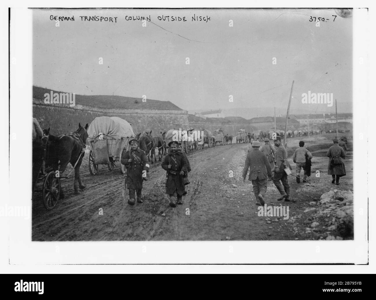 German Transport column outside Nisch Stock Photo - Alamy