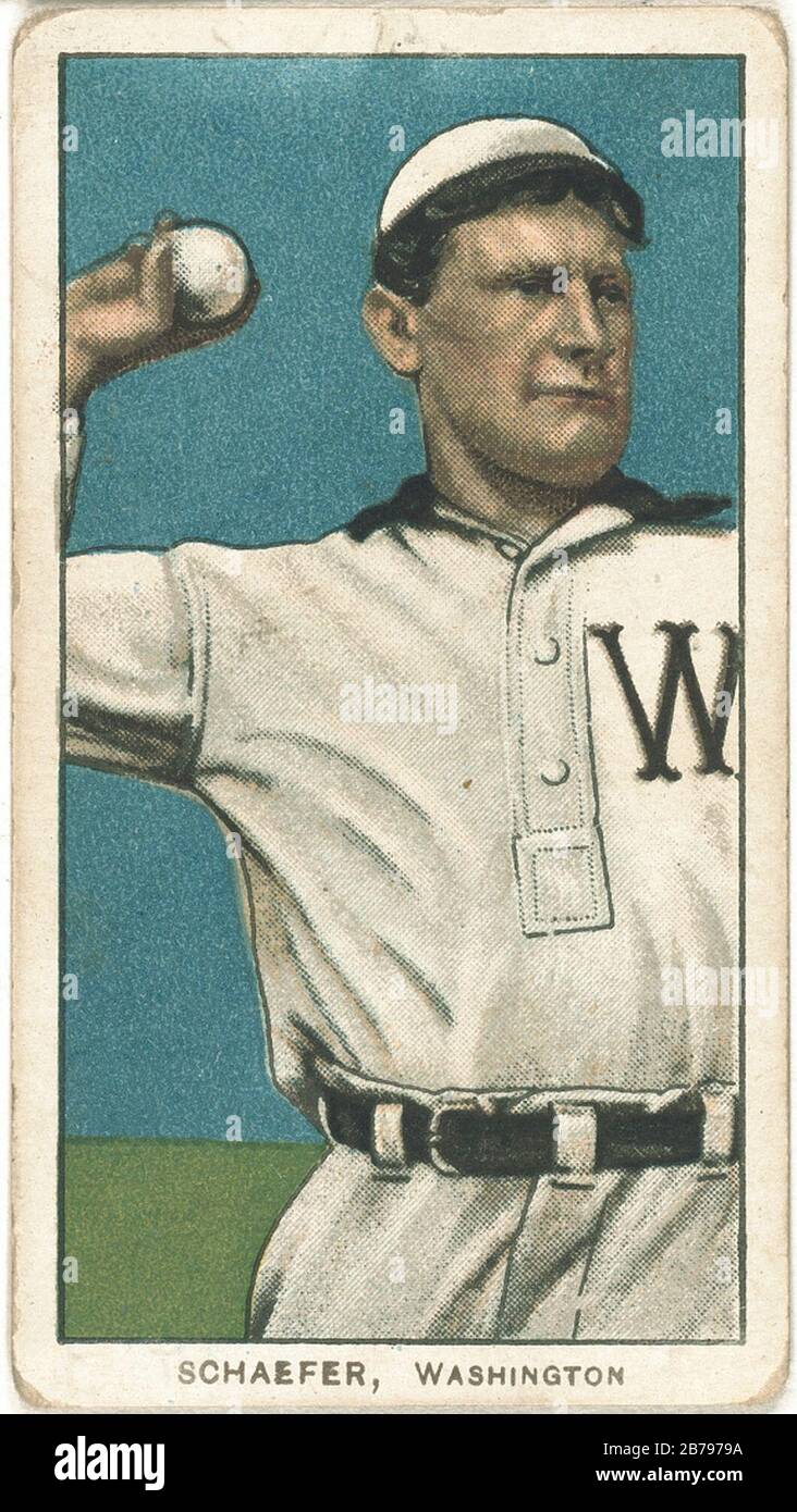 Germany Schaefer, Washington Nationals, baseball card portrait Stock ...