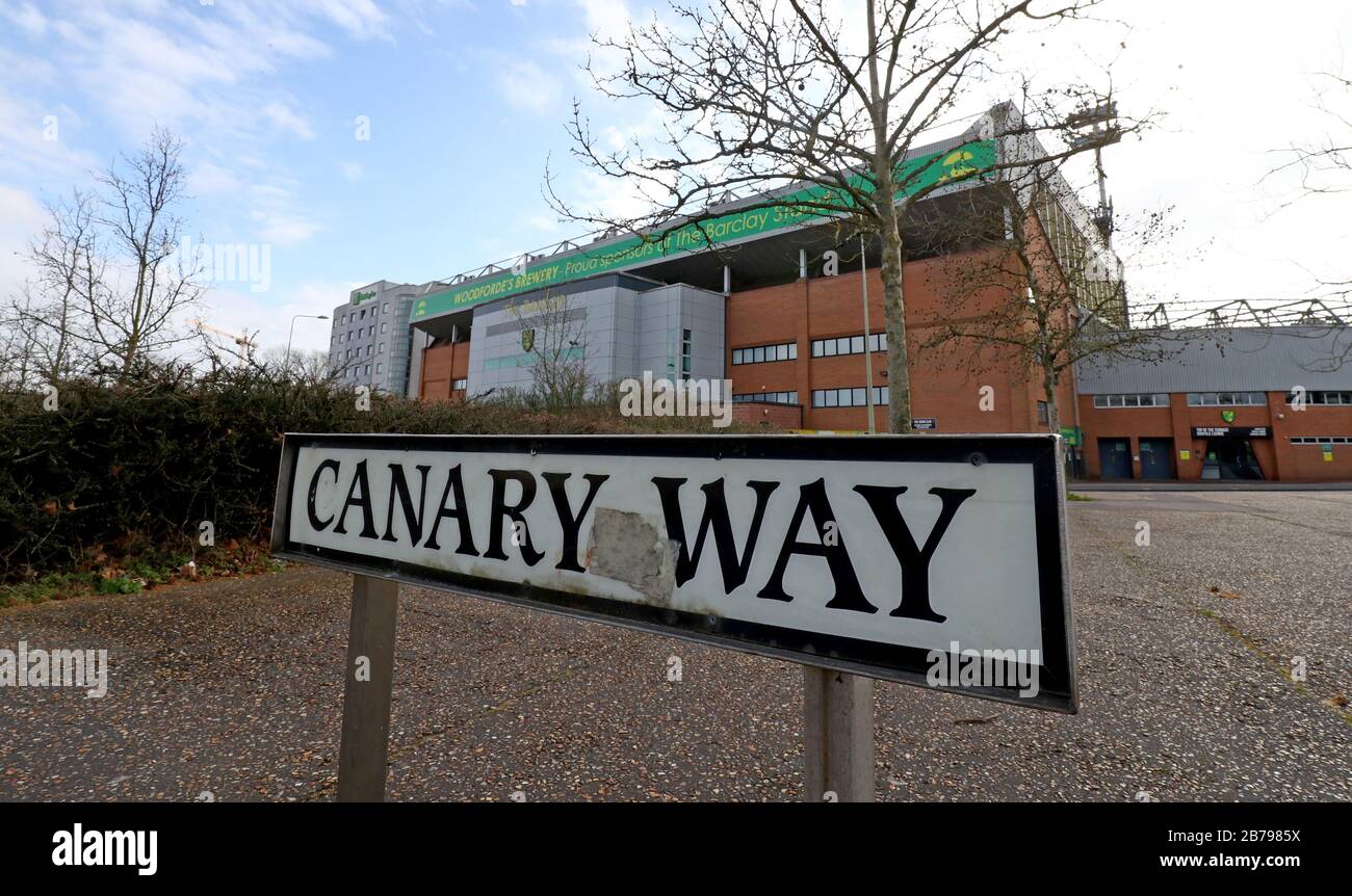 A general view outside carrow road hi-res stock photography and images ...