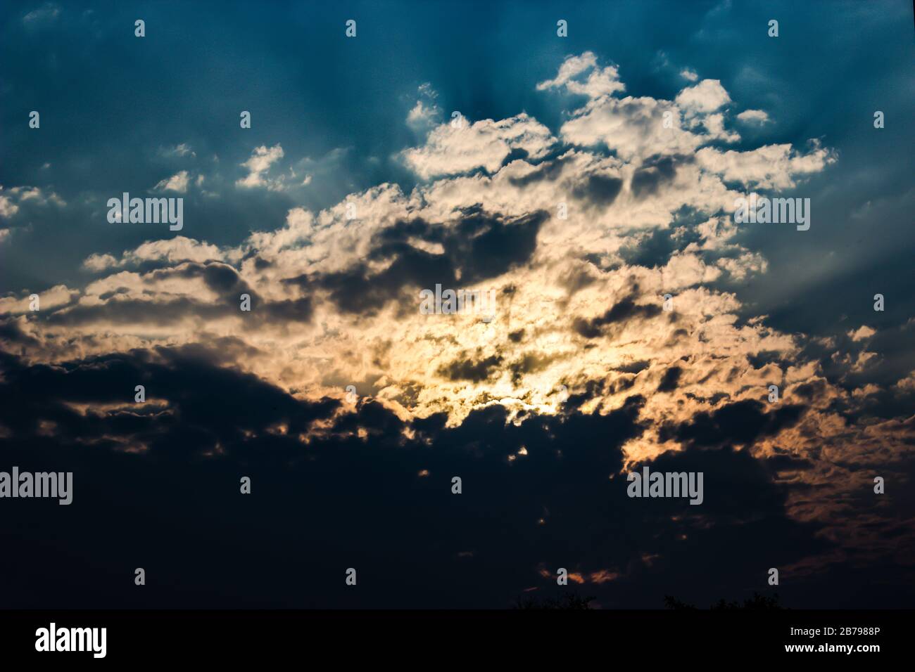 A picture of sunset Stock Photo - Alamy